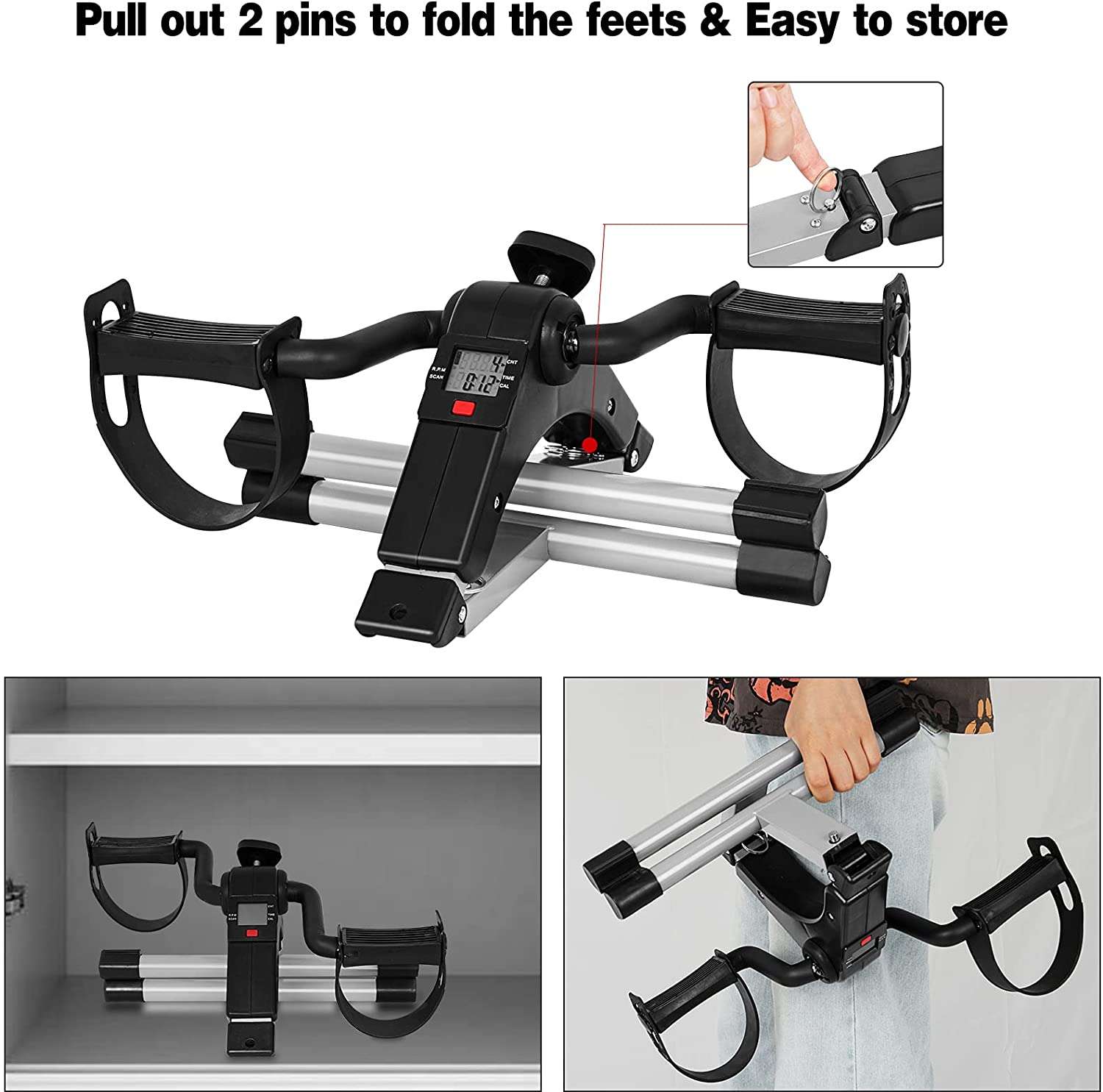 Best Foldable Mini Pedal Office Workout Exercise Bike Brighton- #1 ...
