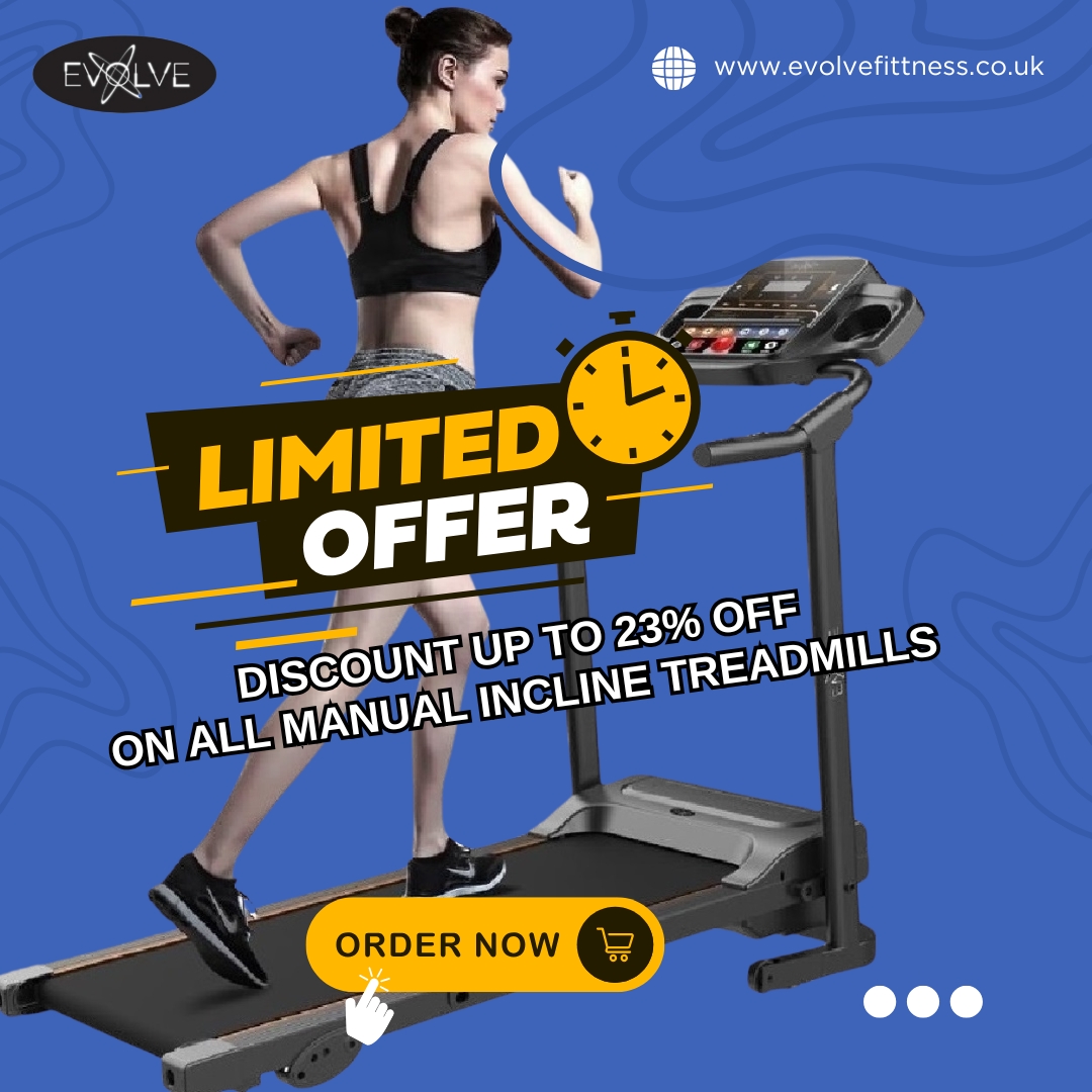 Foldable Manual Incline Treadmill Designed for Effective Cardio